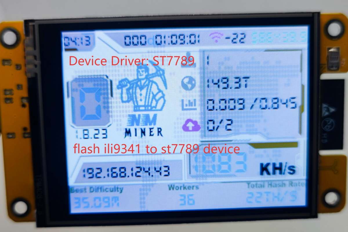 How to flash the correct NMMiner for ESP32-2432S028 - NMTech