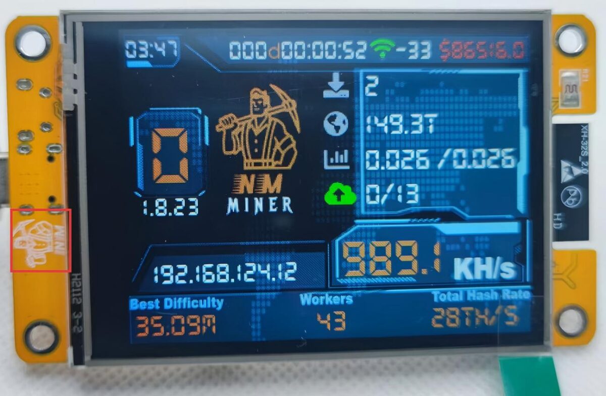 How to flash the correct NMMiner for ESP32-2432S028 - NMTech